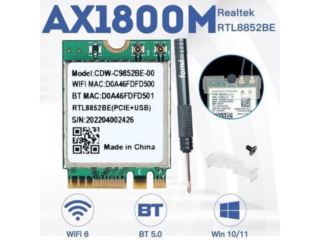 Click here for Wifi 6 Realtek RTL8852BE Network Card 1800Mbps BT... prices