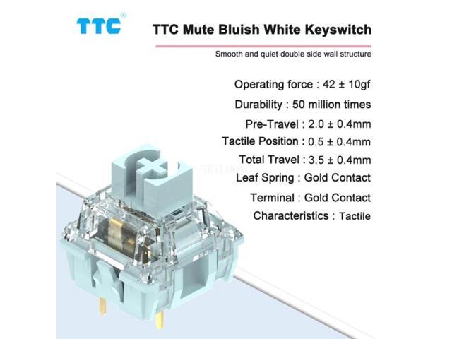 Click here for TTC Silent Bluish White Switch 3 Pins 42g for Mech... prices