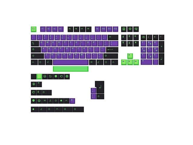 Click here for PBT Keycaps 135 Keys Cherry Profile DYE SUB EVA Pu... prices