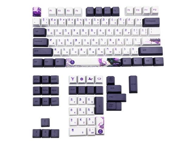 Click here for 113 Keys Purple Datang Keycap PBT Sublimation Keyb... prices