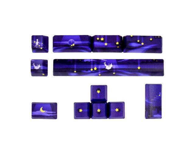 Click here for Purple for sky Stars Keycaps PBT Sublimation for M... prices