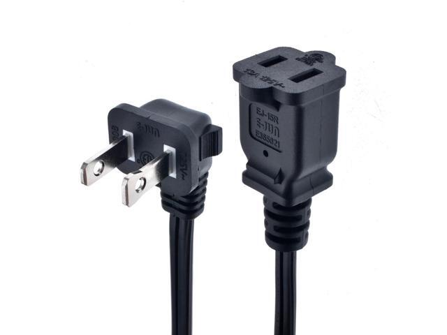 Click here for Right Angled Polarized US 2-Prong Male to Female E... prices