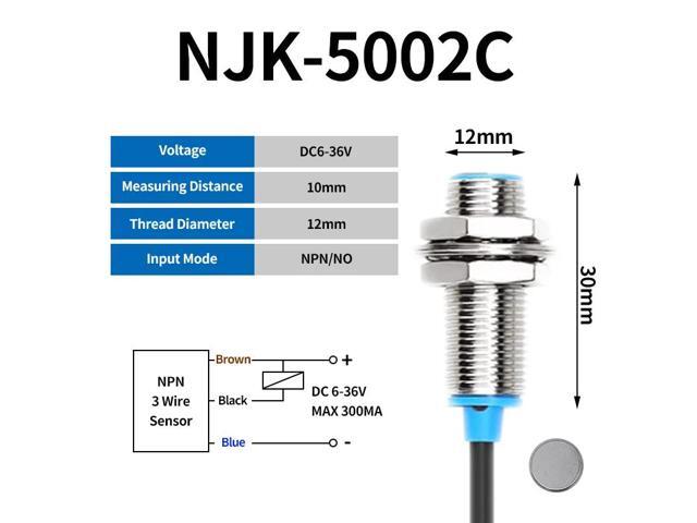 Click here for Hall Sensor Proximity Switch M12 NPN DC 3-Wires No... prices