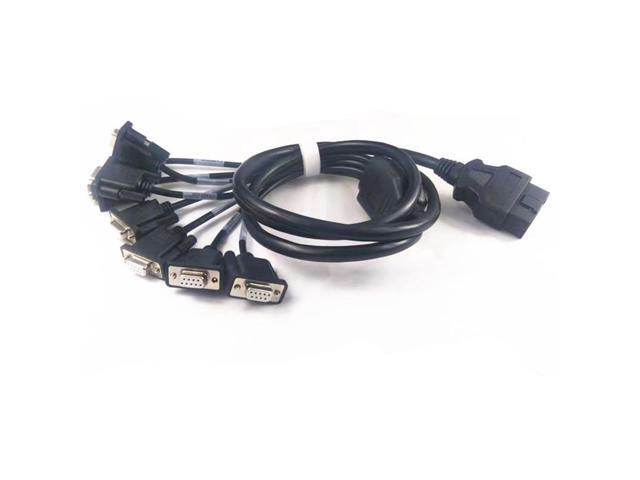 Click here for OBD2 male plug to 8 DB9 female interfaces OBD adap... prices