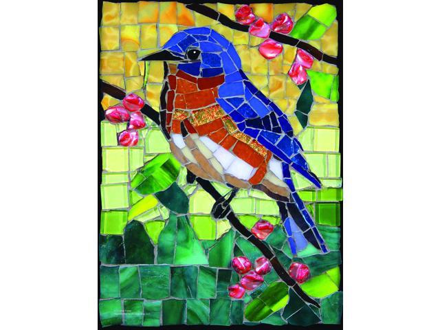 Click here for Stained Glass Bluebird 1000 pc Jigsaw Puzzle by SU... prices