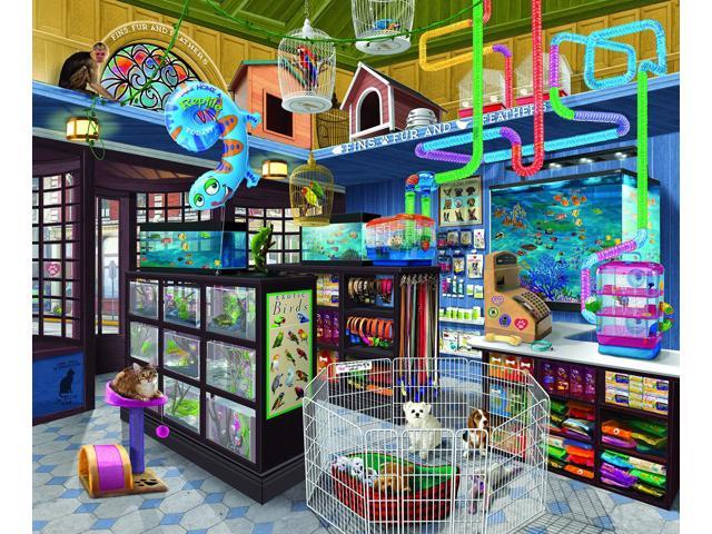 Click here for Fins  Fur and Feathers 1000 pc Jigsaw Puzzle by SU... prices