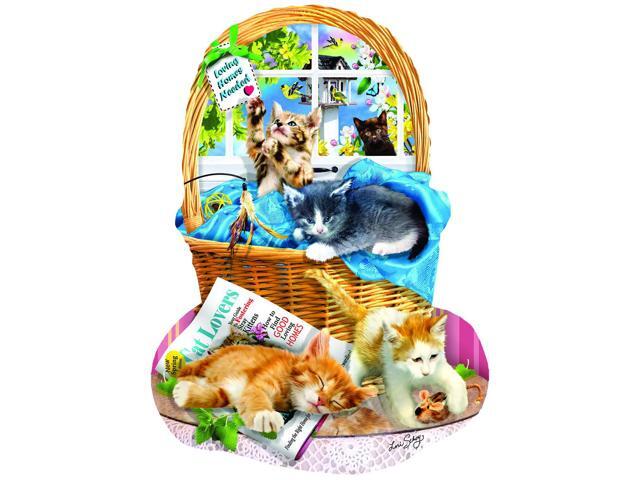 Click here for Free Kitties 1000 pc Special Shaped Jigsaw Puzzle... prices