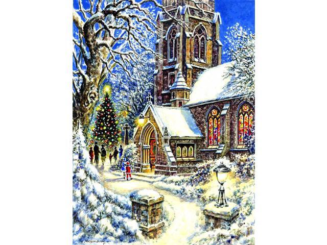 Click here for Church in The Snow 1000 pc Jigsaw Puzzle by SunsOu... prices