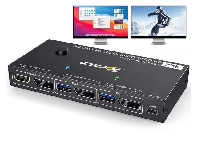 Click here for MST Displayport KVM Switch 2 Monitors 2 Computers... prices