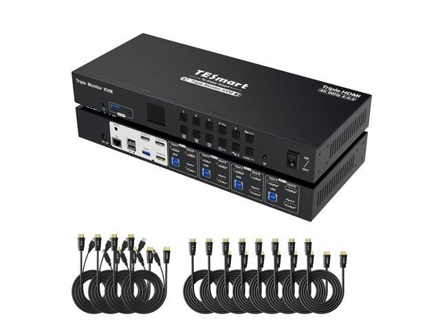 Click here for USB 3.0 HDMI KVM Switch 3 Monitors 4 Computers 4K@... prices