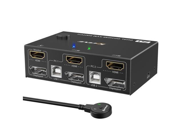 Click here for DP HDMI KVM Switch 2 Computer 2 Monitors  Dual Mon... prices