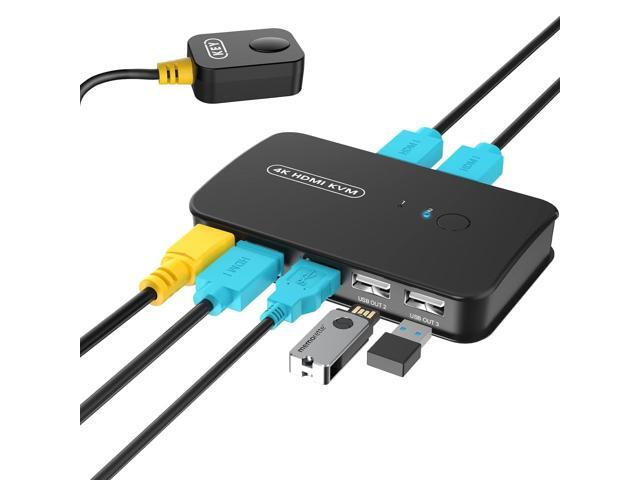 Click here for 4K KVM Switch HDMI 2 Port Box  USB and HDMI Switch... prices