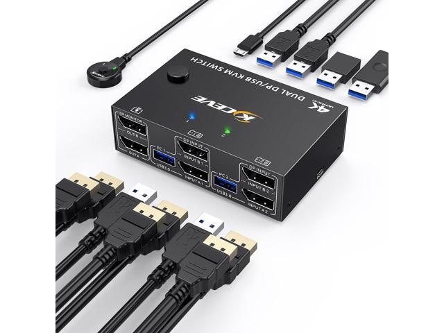 Click here for DP KVM Switch 2 Computer 2 Monitors  Two Monitors... prices