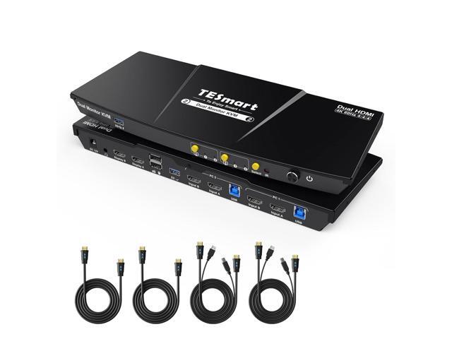 Click here for USB 3.0 HDMI KVM Switch 2 Monitors 2 Computers 4K@... prices