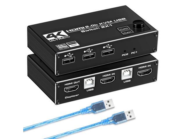 Click here for 4K@60Hz KVM Switch HDMI  NEWCARE kvm Switch 1 Moni... prices