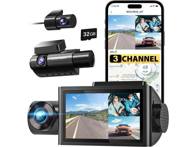 Click here for i07 3 Channel Dash Cam Built-in WiFi GPS  4K+1080P... prices