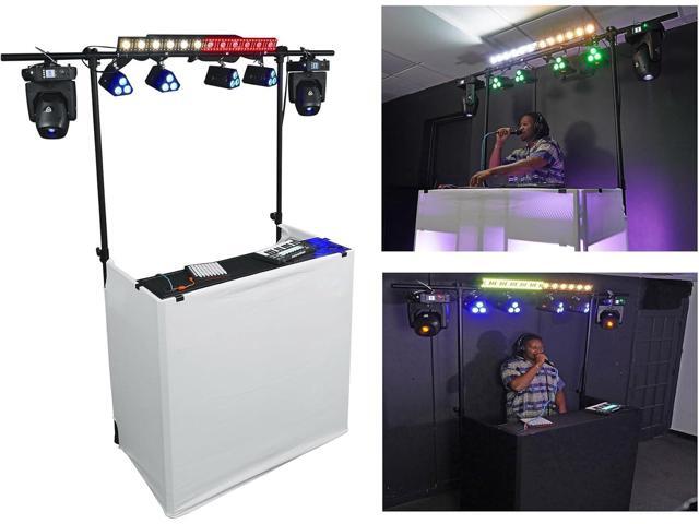 Click here for DJ Booth With Facade  2-Tier Tables   Scrims  and... prices