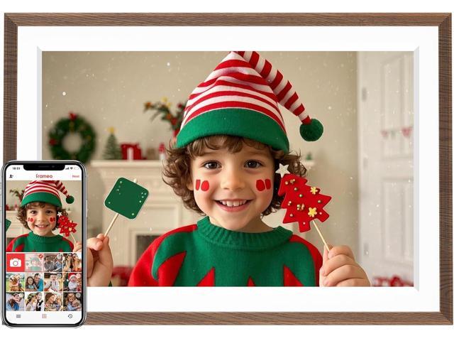 Click here for 10.1 Wood WiFi Digital Picture Frame with 32GB Mem... prices