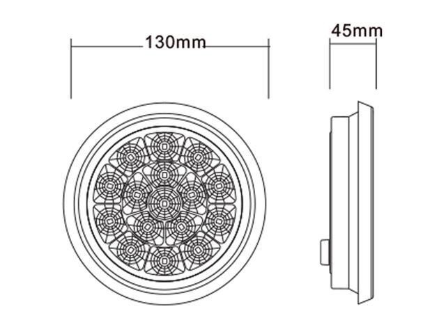 Click here for Yassdwbn 16-LED 12V 24V Round Lens White Tail Ligh... prices