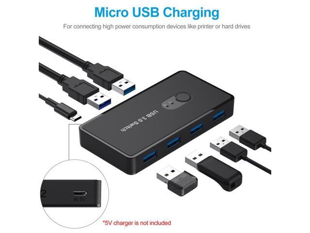 Click here for 4 Ports USB 3.0 Switcher for PC Printer Scanner Mo... prices