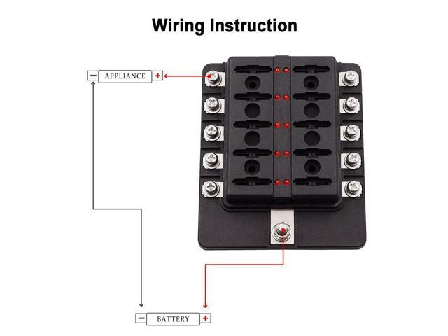Click here for Yingshan 10-Way Fuse Box With Led Indicators prices