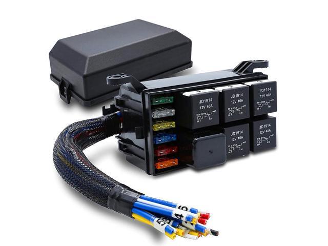 Click here for Acaigel 6 Way 12V Fuse & Relay Box with Pre-Wires... prices