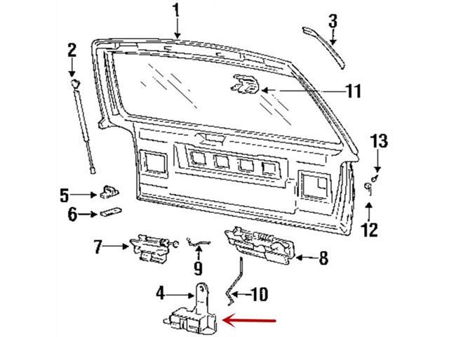 Click here for Furulu Rear Trunk Door Tailgate Lock Latch 4883254... prices