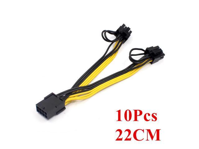 Click here for Acaigel 10 x New PCIE 8 pin Male to Dual PCI-E 6+2... prices