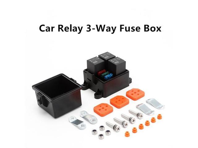 Click here for Acaigel 12V 3-Way Fuse Relay Box With 4-Pin 40A Re... prices