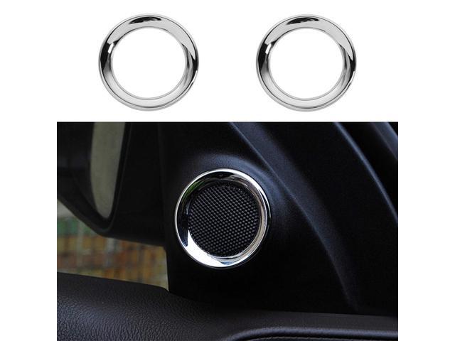 Click here for Yassdwbn 2x Chrome Front Door Speaker Trim Ring Fo... prices