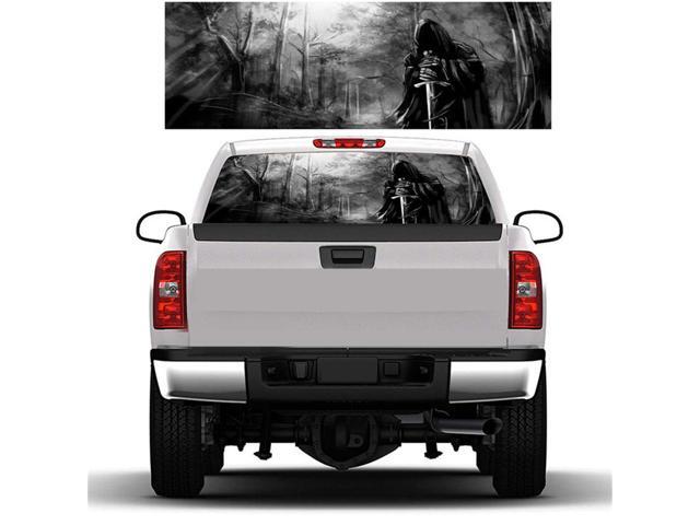 Click here for Acaigel 22 X 65 Rear Window Graphic Decal Grim Rea... prices