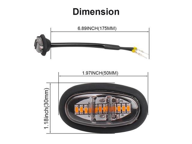 Click here for Paiying 3 pcs LED Grille Lights and Side Marker La... prices