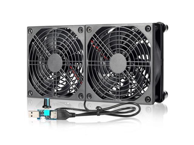 Click here for Dual 120mm 5V USB Powered PC Router Fans with Spee... prices