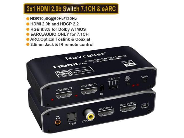 Click here for 2x1 4K 120Hz Switch eARC Audio Extractor ARC & Opt... prices