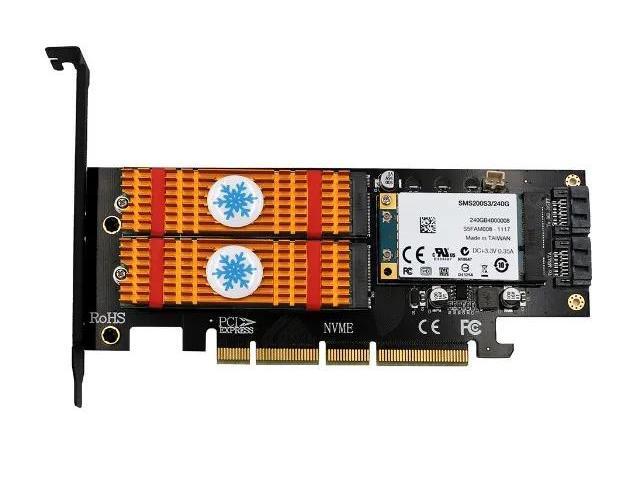Click here for NVMe SSD NGFF mSATA to PCI-E X4/X8/X16 Raiser M Ke... prices