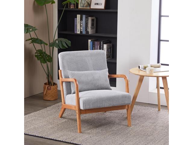 Click here for VANBOW Modern Accent Chair - Rubberwood Frame  Erg... prices