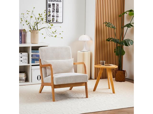 Click here for VANBOW Modern Accent Chair - Rubberwood Frame  Erg... prices