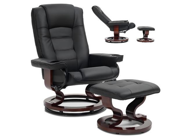 Click here for VANBOW Recliner Chair with Ottoman  Swivel Wood Ba... prices