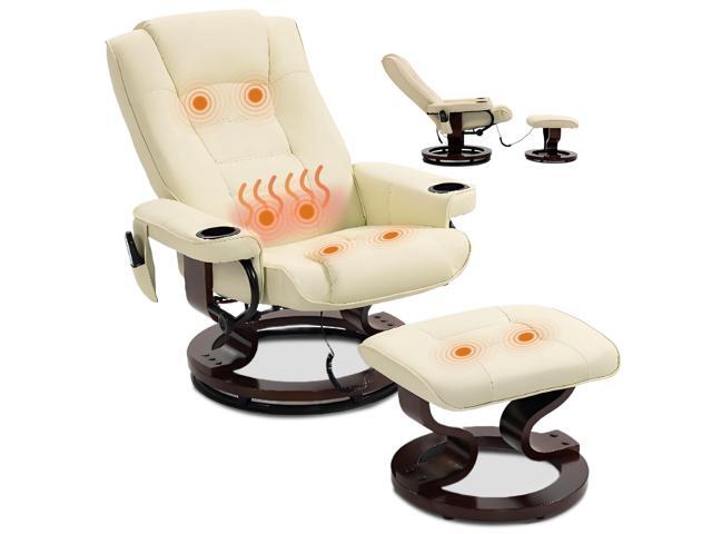 Click here for VANBOW Massage Recliner with Ottoman Swivel Wood B... prices