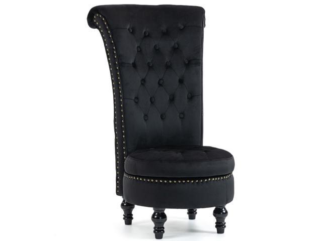 Click here for VANBOW High Back Throne Royal Chair  Velvet Armles... prices