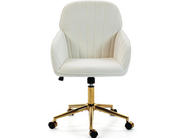 Click here for VANBOW Velvet Home Office Chair with Gold Base and... prices
