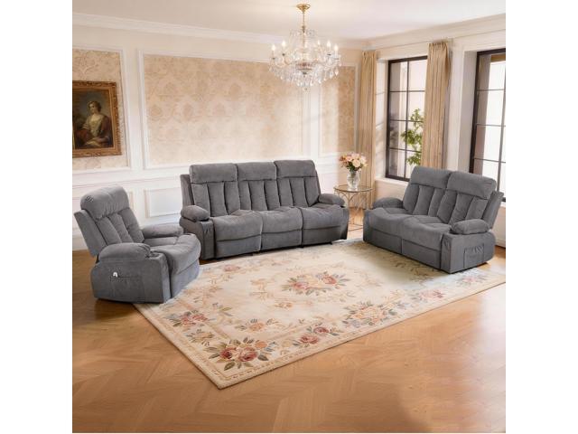 Click here for VANBOW Manual Recliner Sofa Set  3 Piece Reclining... prices