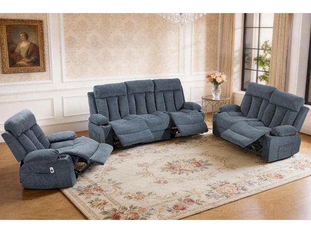 Click here for VANBOW Manual Recliner Sofa Set  3 Piece Reclining... prices