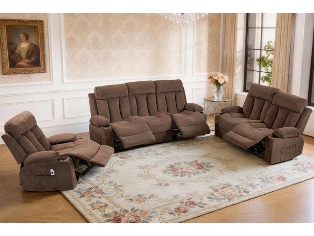 Click here for VANBOW Manual Recliner Sofa Set  3 Piece Reclining... prices