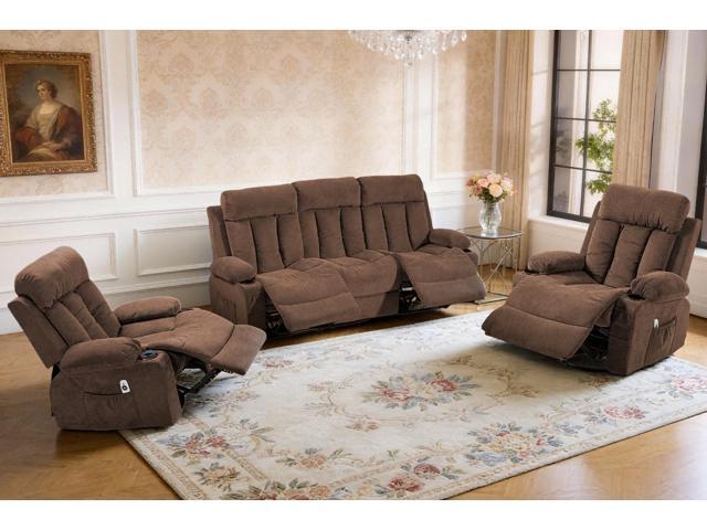 Click here for VANBOW Manual Recliner Sofa Set  3 Piece Reclining... prices