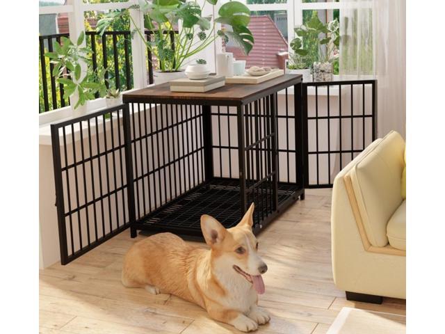 Click here for 3 doors Furniture style Dog Crate  Wooden Dog Crat... prices