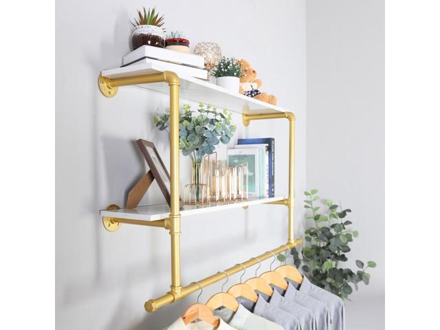 Click here for Wall Mounted Industrial Pipe Garment Rack Heavy Du... prices