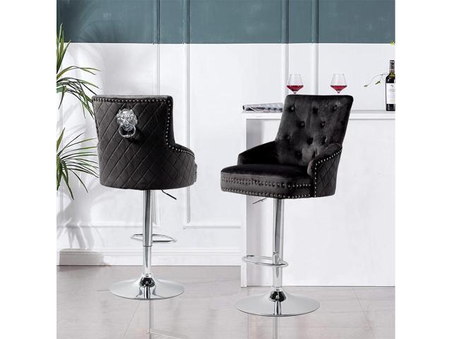 Click here for Luxury Velvet Lion Knocker Quilted Back Dining Cha... prices