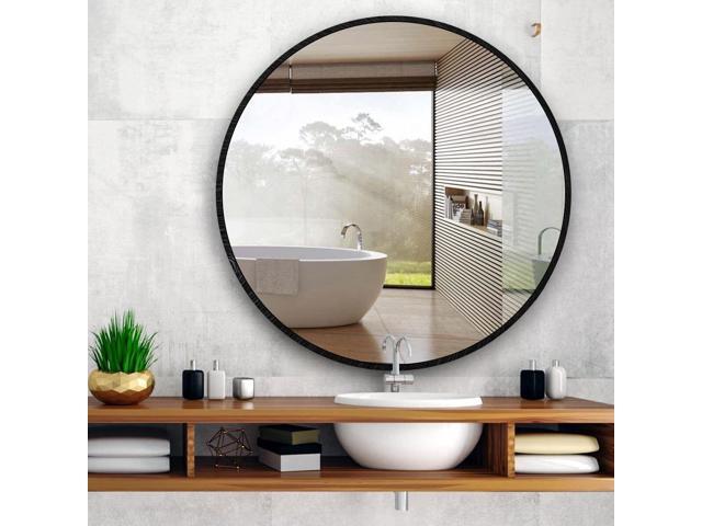 Click here for Minimalist Style Black Aluminum Framed Bathroom Mi... prices