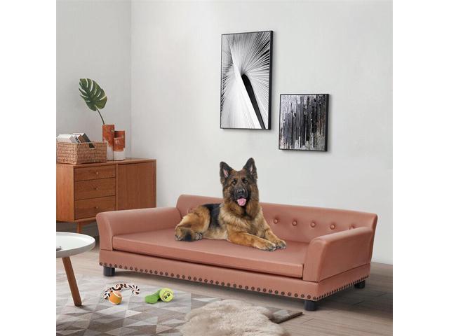Click here for Luxury Tech Leather Pet Sofa Waterproof Dog Lounge... prices